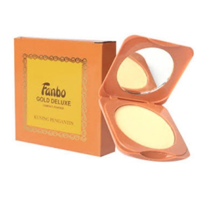 Jual Bedak Wajah Fanbo Gold Deluxe Compact Powder | Shopee Indonesia
