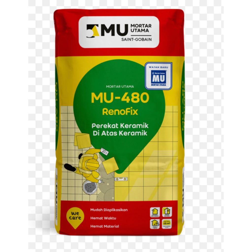 Jual SEMEN MU MORTAR MU 480 PEREKAT KERAMIK DIATAS KERAMIK 25KG ...