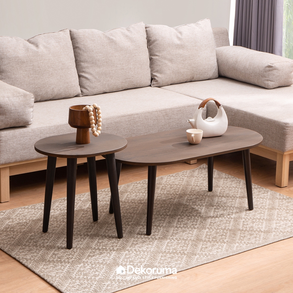 Jual Dekoruma Junko Meja Tamu Kayu 2in1 Walnut / Coffee Table | Shopee ...