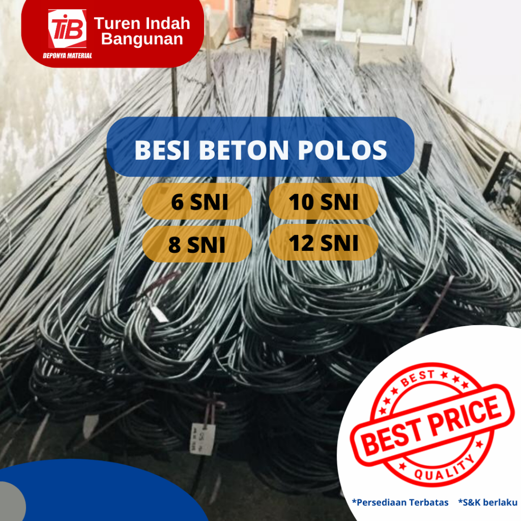 Jual JUAL BESI BETON SNI A DI MALANG - BESI 8 SNI HK/BHS/SIS - BESI 10 ...