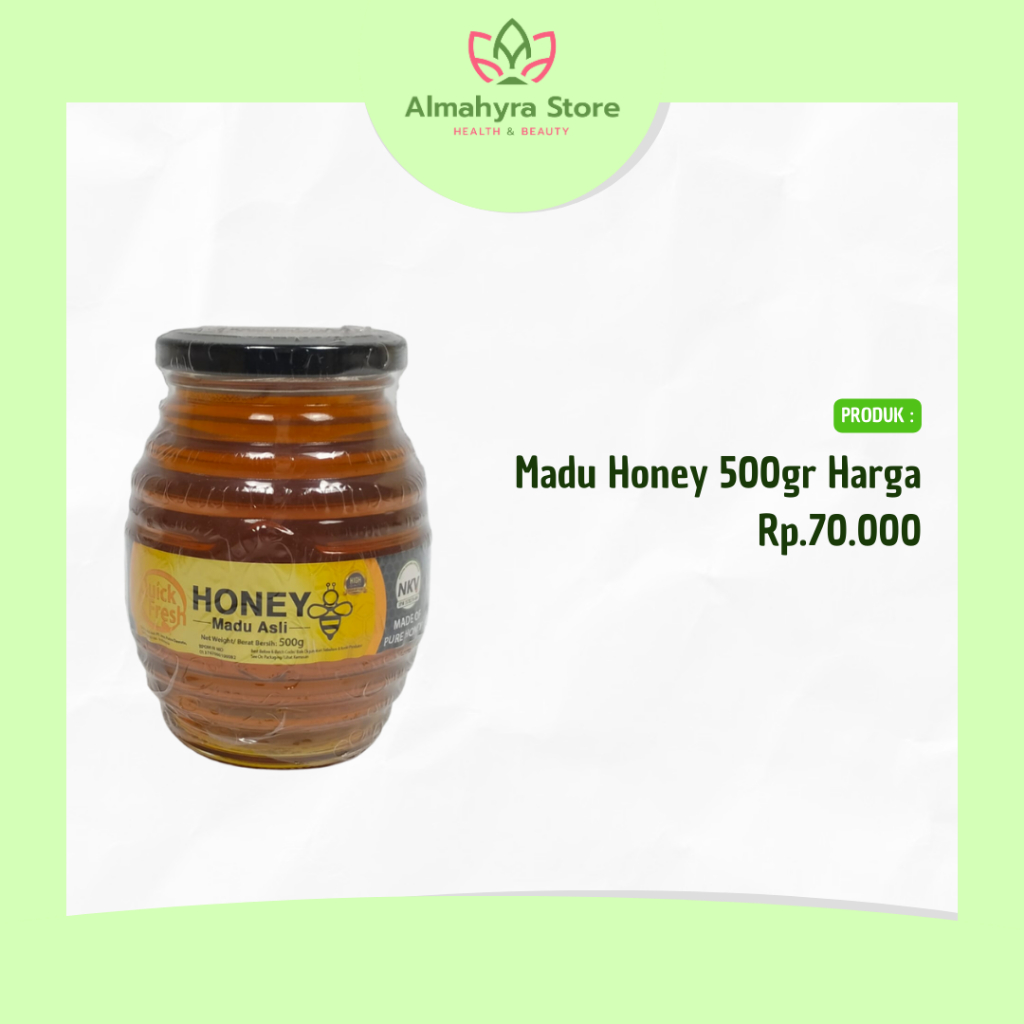 Jual Madu Quick Fresh Honey Bee Jar 500gr | Shopee Indonesia
