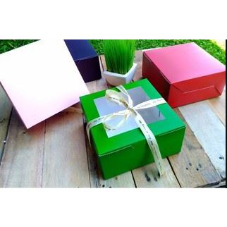 Jual Cake Box / Box Kue / Dus Nasi Ukuran : Panjang 20 cm x Lebar 20 cm ...