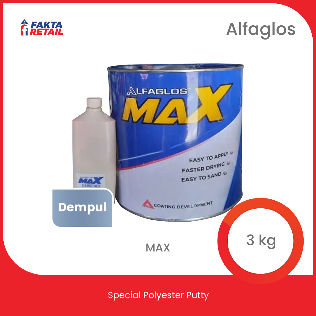 Jual Dempul Alfa MAX 3 kg | Shopee Indonesia