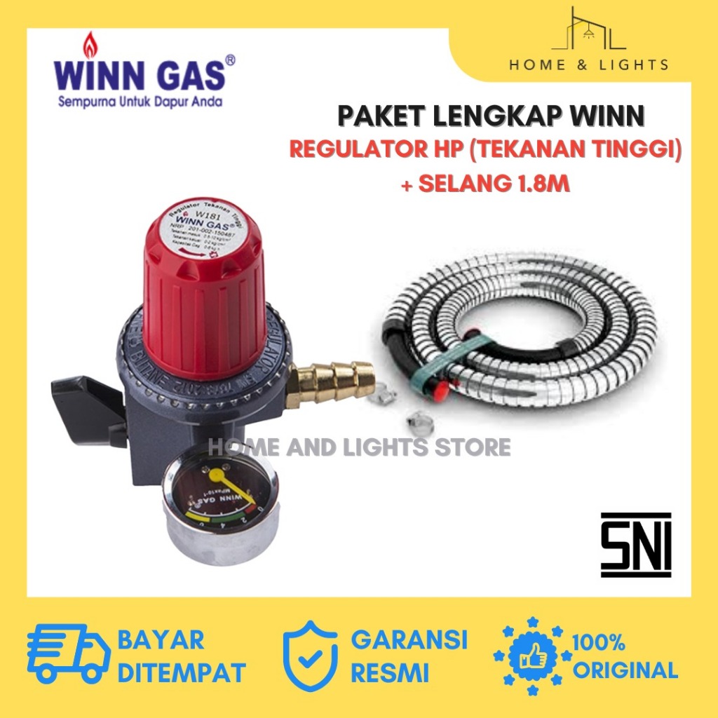 Jual WINN GAS Regulator Gas LPG W181 Tekanan Tinggi Meter/Non Meter ...