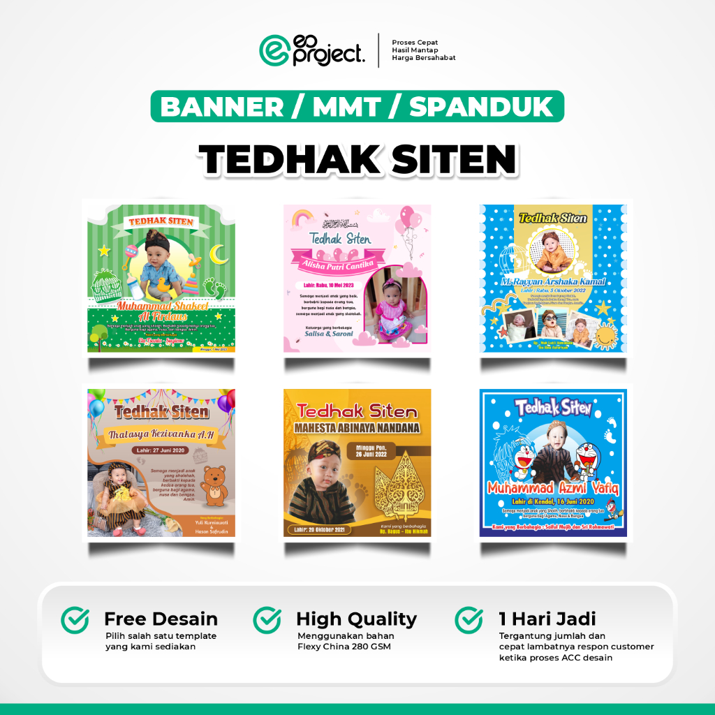 Jual Cetak MMT / Banner / Spanduk / Backdrop TEDHAK SITEN atau tedak siti eoproject | Shopee ...