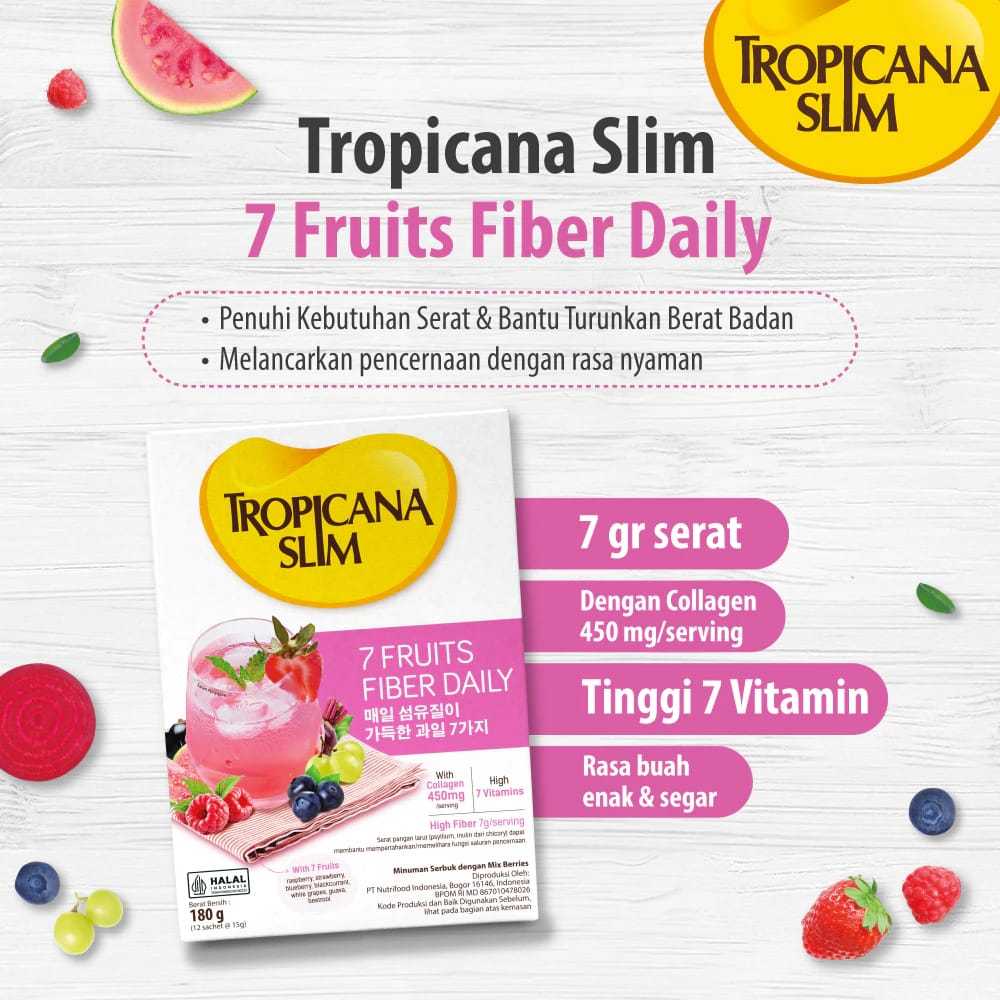 Jual Tropicana Slim 7 Fruits Fiber Daily Drink with Collagen - Minuman ...