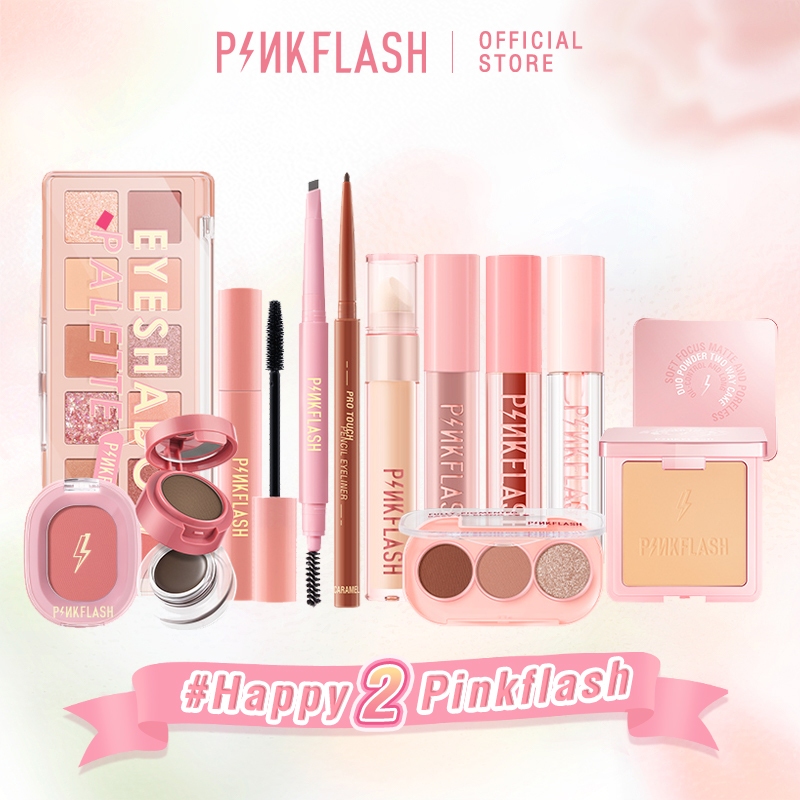 Jual PINKFLASH Happy2Pinkflash 2 Anniversary Full Makeup Set Face Eyes ...