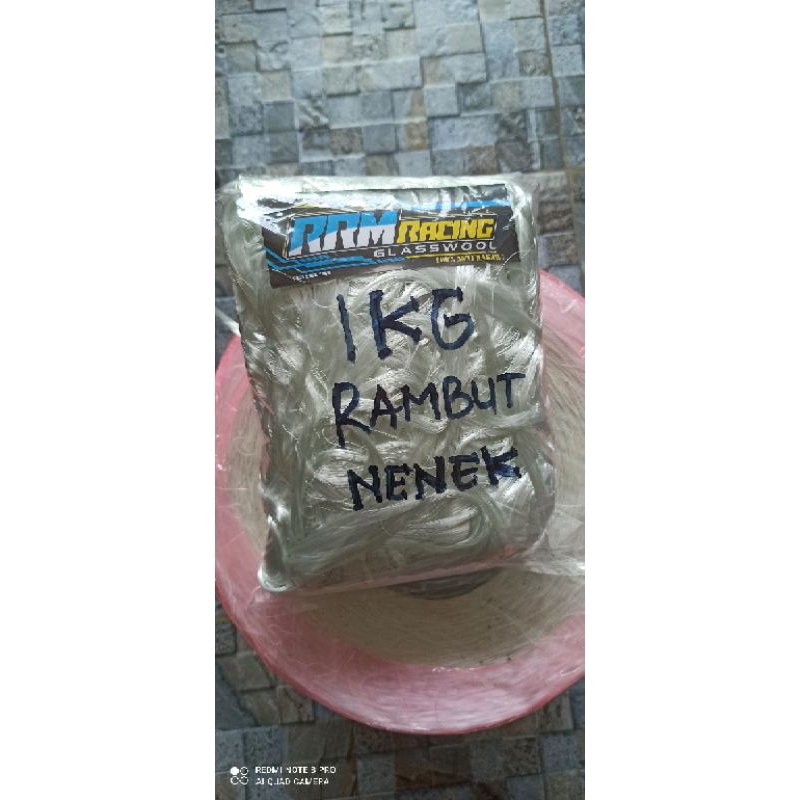 Jual 1KG GLASWOOL RAMBUT NENEK GASBUL PREMIUM RAMBUT NENEK GASBUL NENEK ...