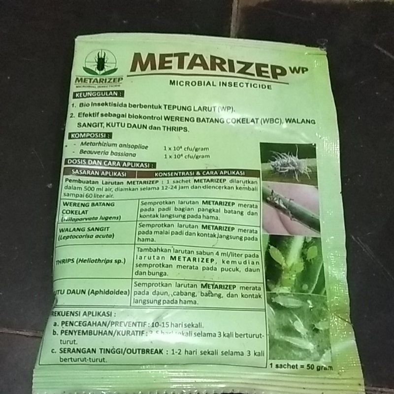 Jual insektisida metarizep 50gram | Shopee Indonesia