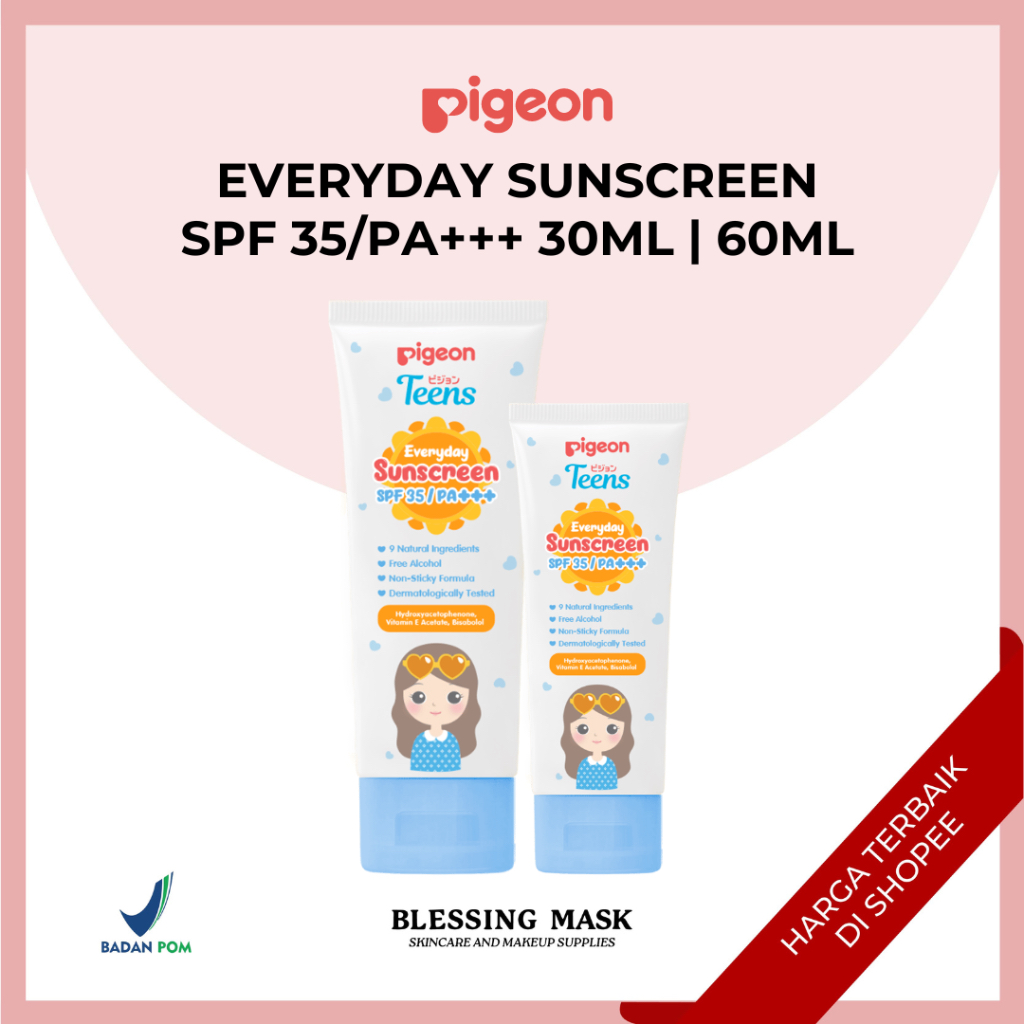 Jual PIGEON TEENS Everyday Sunscreen SPF 35/PA+++ 30mL | 60mL | Shopee ...