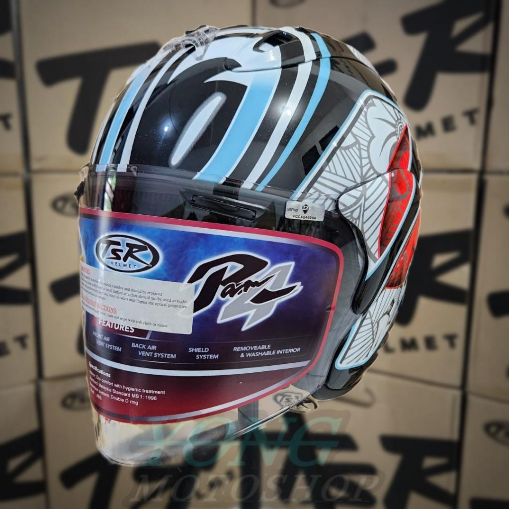 Jual Helm TSR Ram 4 Shinya Nakano Sakura Original Half Face TSR Helmet ...