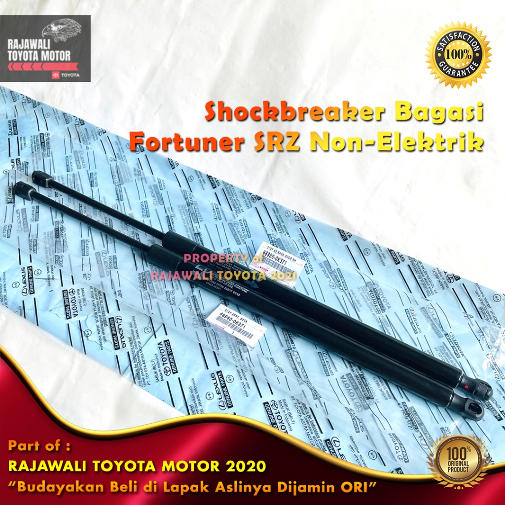 Jual Shockbreaker Bagasi Fortuner SRZ 2015-UP Non-Elektrik Set Kiri ...