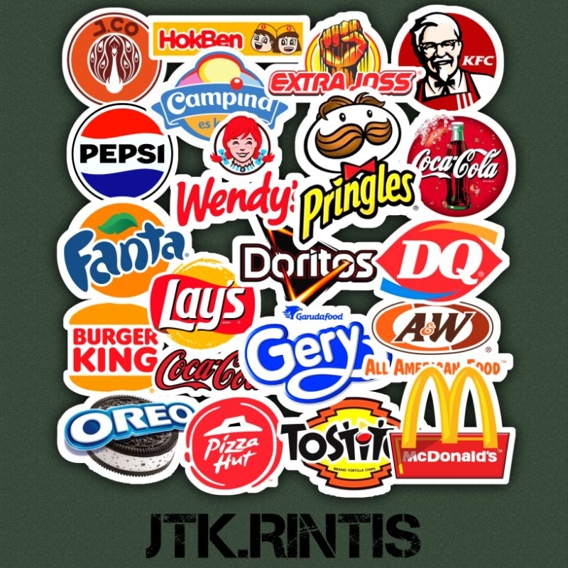 Jual Stiker Aesthetic (Brand Terkenal) STICKER TUMBLER HP | STIKER ...