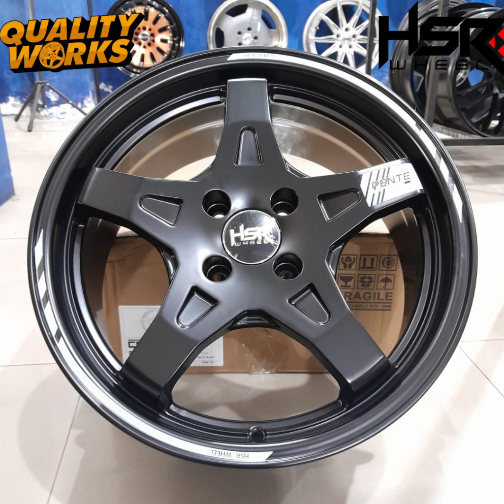 Jual Promo Velg mobil ring 16 lubang 4 warna hitam pelek HSR PENTE R16 pcd 4x100 - Toko Velg ...