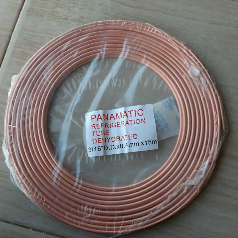 Jual PIPA TEMBAGA KULKAS 3/16 PANAMETIC 15 METER | Shopee Indonesia