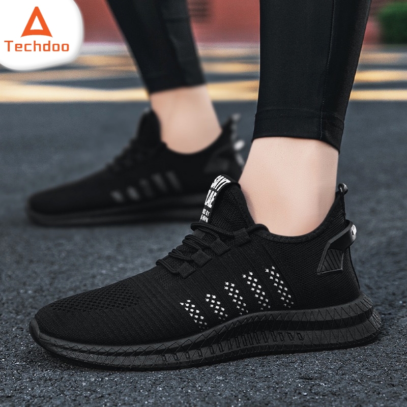 Jual Techdoo Sepatu Pria Olahraga Sneaker Pria Casual Sport Running Shoes Sepatu Futsal ...