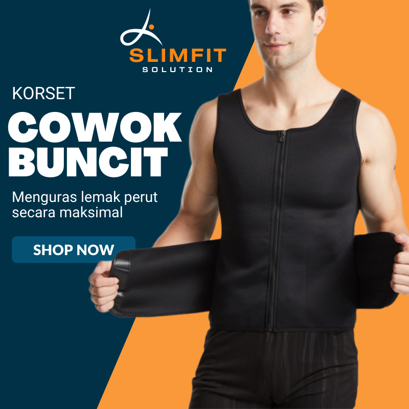 Jual Korset Pelangsing Pengecil Perut Buncit Badan PRIA VELCRO Pembakar ...