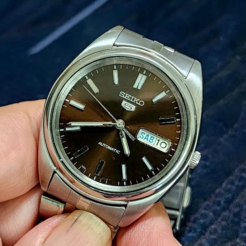 Jual Jam tangan SEIKO 5 DARK BROWN DIAL ORIGINAL | Shopee Indonesia