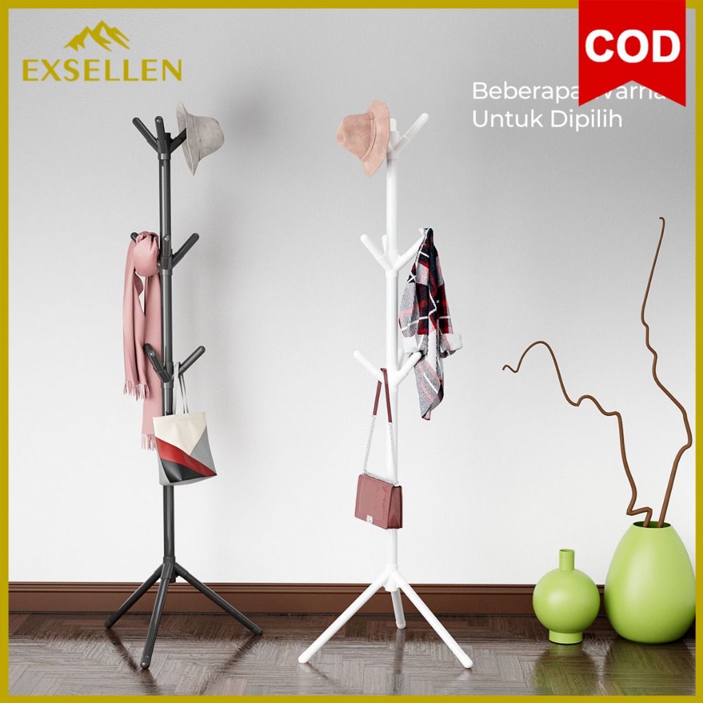 Jual Stand Hanger Gantungan Berdiri Aesthetic Baju Topi Tas Jaket ...