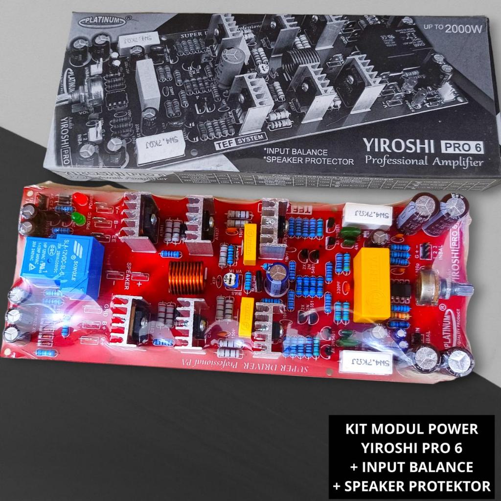 Jual Kit Modul Power Yiroshi Pro 6 Pro6 Driver Amplifier + Speaker ...