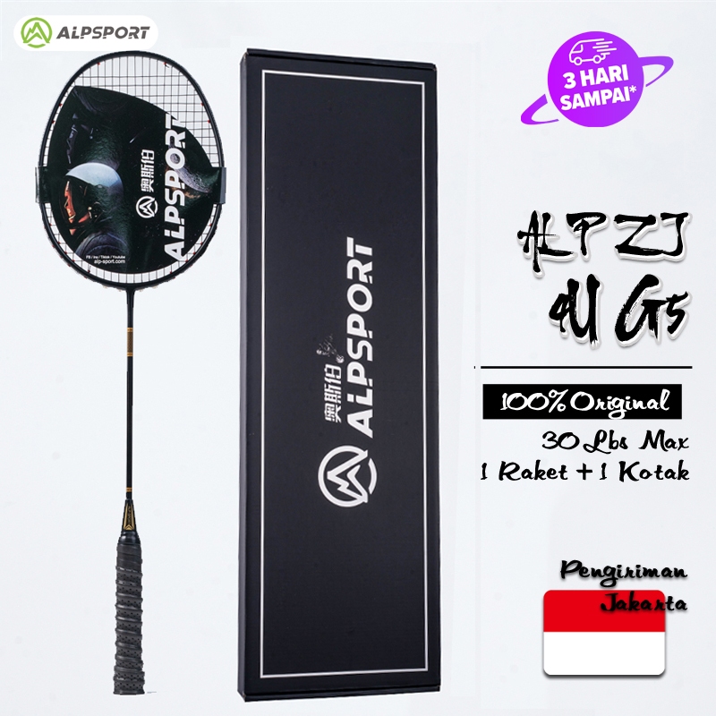 Jual ALPSPORT RR【2Raket + Tas】4U G5 100% Serat Karbon Penuh Desain Asli ...