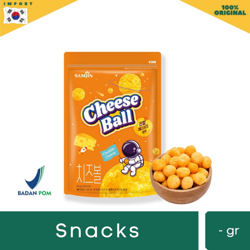 Jual Samjin Cheese Ball Snack - Snack Keju Khas Korea | Shopee Indonesia