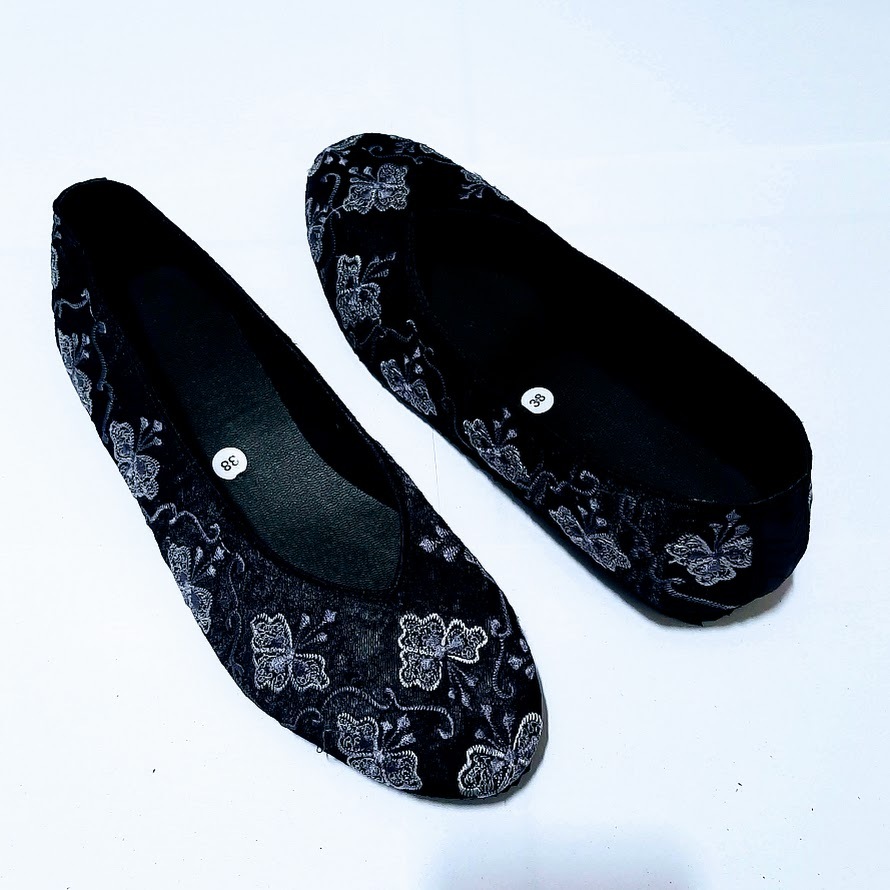 Jual etnik fashion sepatu wanita santai trepes teplek flat slip on ...