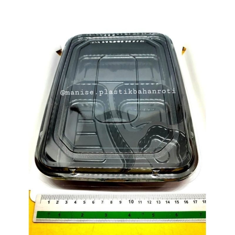 Jual TERMURAH Mika Box Bento Techno Sekat 4 ,ecer per satuan termasuk ...