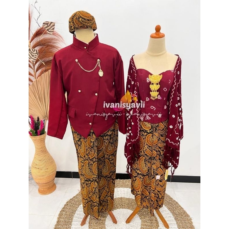 Jual (1set Prewed) Prewedding / Baju Couple Adat Jawa Basahan | Kemben ...