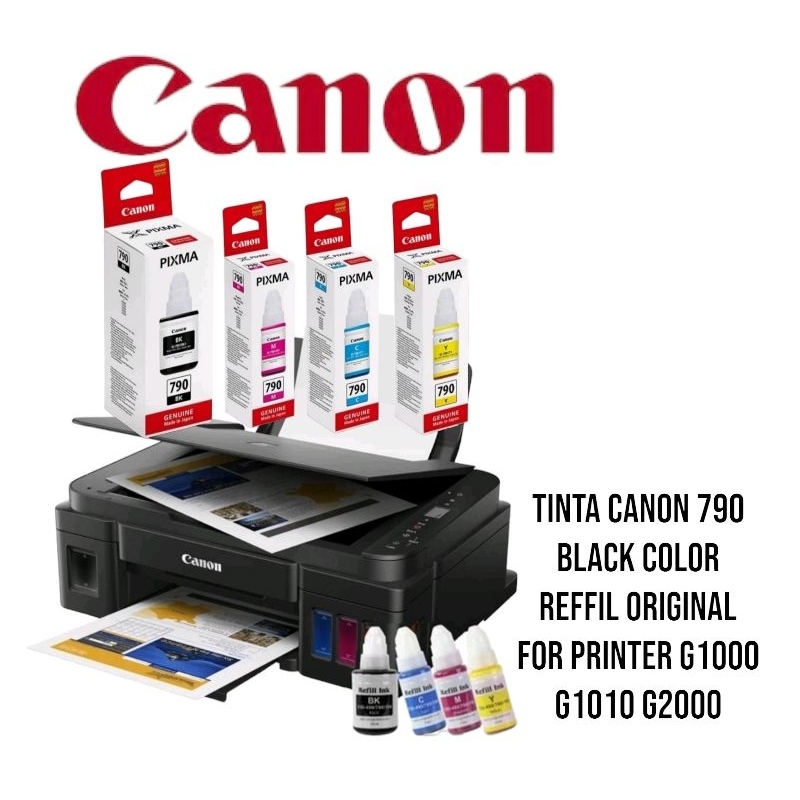 Jual PAKET 1SET TINTA CANON PIXMA GL-790 BLACK & COLOR PREMIUM ORIGINAL ...