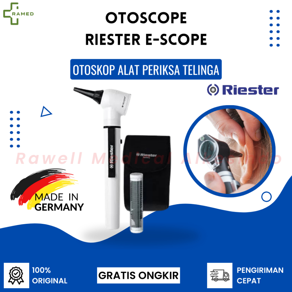 Jual Otoscope Riester E-Scope / Otoskop Riester Original Germany / Alat ...