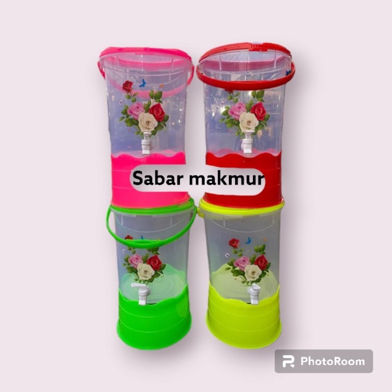 Jual DISPENSER AIR 15Lt + KRAN WATER DISPENSER MPW MOTIF BUNGA | Shopee ...