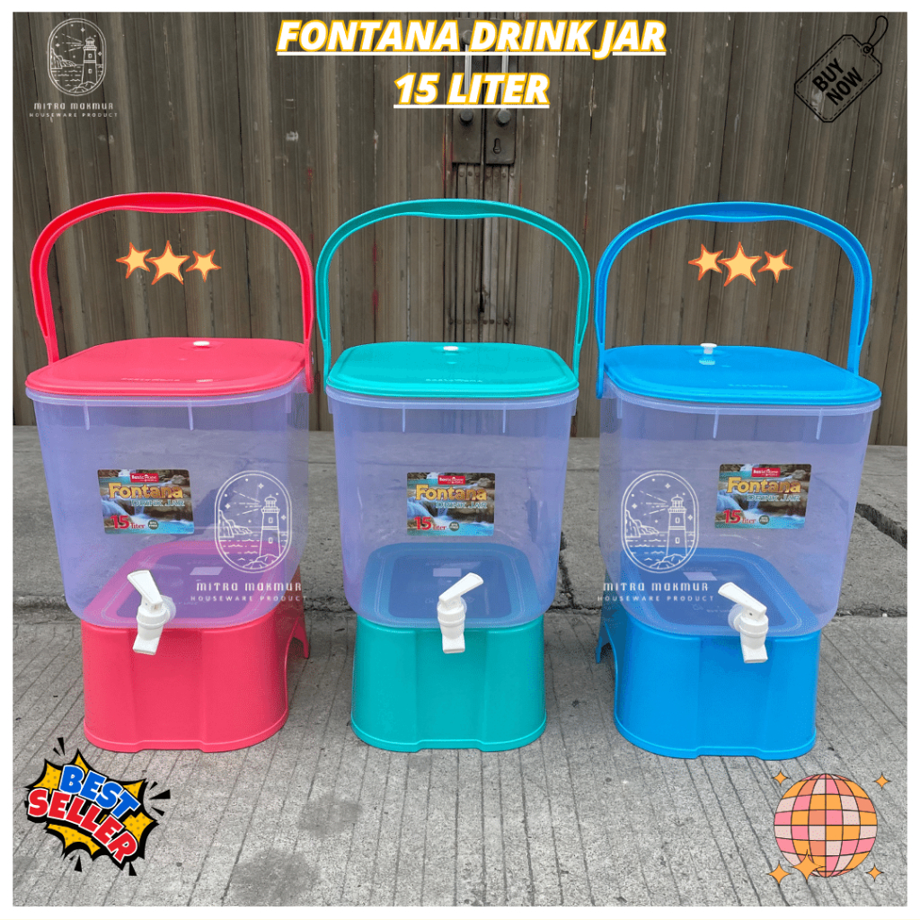 Jual Dispenser Fontana 15 Liter Water Dispenser Plastik Tempat Air ...