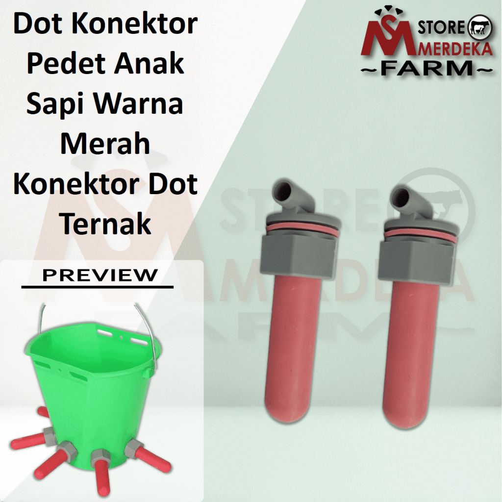 Jual Dot Konektor Pedet Anak Sapi Warna Merah Konektor Dot Ternak ...