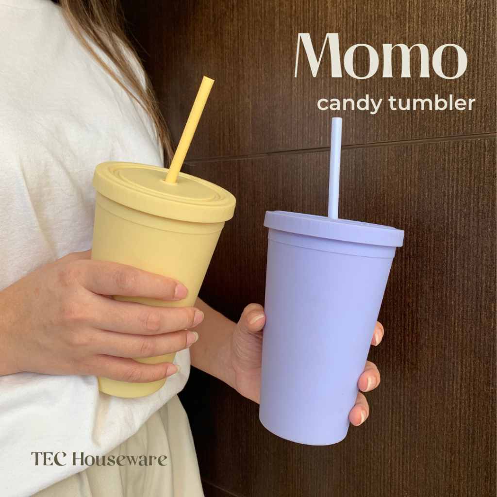 Jual 【TEC】MOMO Botol Minum Warna Warni Aesthetic Botol Minum Estetik ...