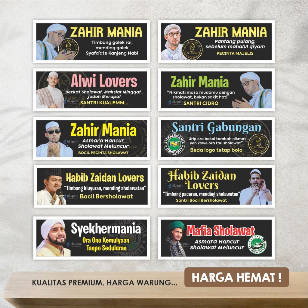 Jual (isi 45 pcs) Stiker Majelis Syekhermania, Zahirmania, Mafia ...