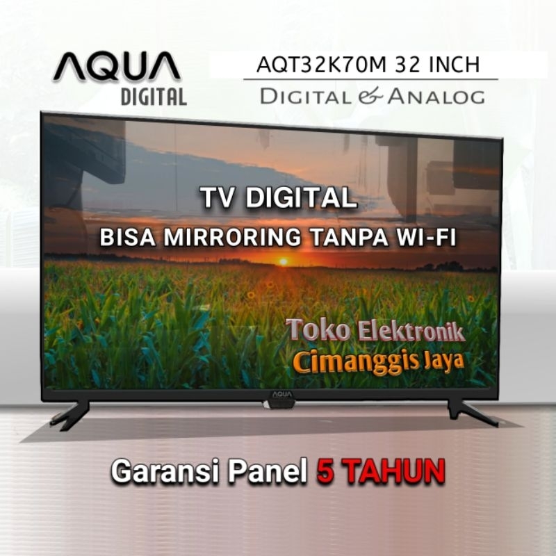 Jual Tv led Aqua 32 inch digital AQT32K70M | Shopee Indonesia