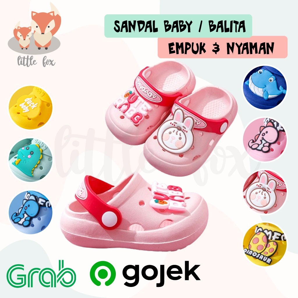 Jual Sandal Slop Selop Anak Balita Perempuan Laki laki Anti Slip Selip ...