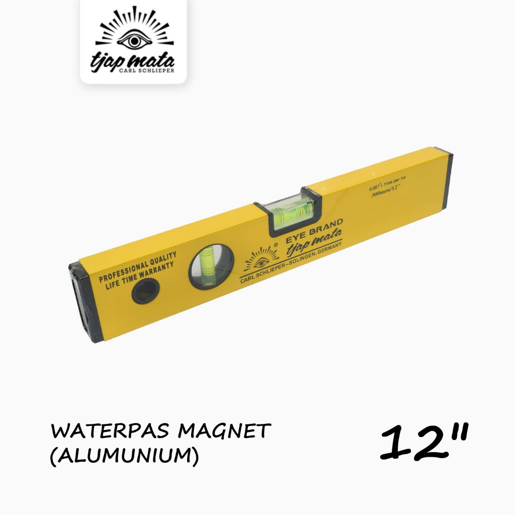 Jual TJAP MATA / CAP MATA Waterpas Magnet Alumunium 12" | Shopee Indonesia
