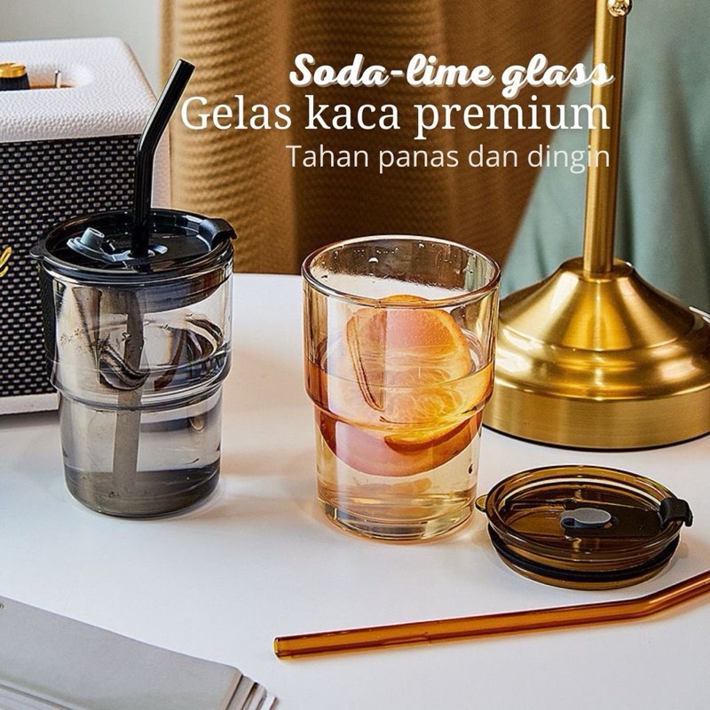 Jual Gelas Tumblr Kaca Aesthetic | Tumblr Soda Lime Glass Bahan Kaca ...