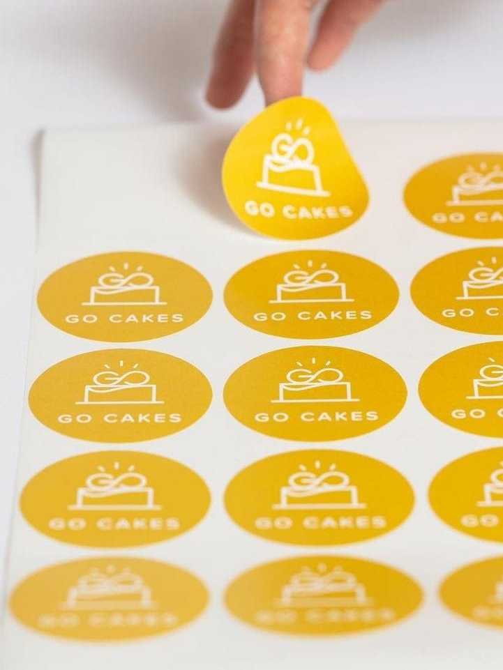 Jual Getprint - sticker - stiker bulat/kotak bahan waterproof/vinyl ...