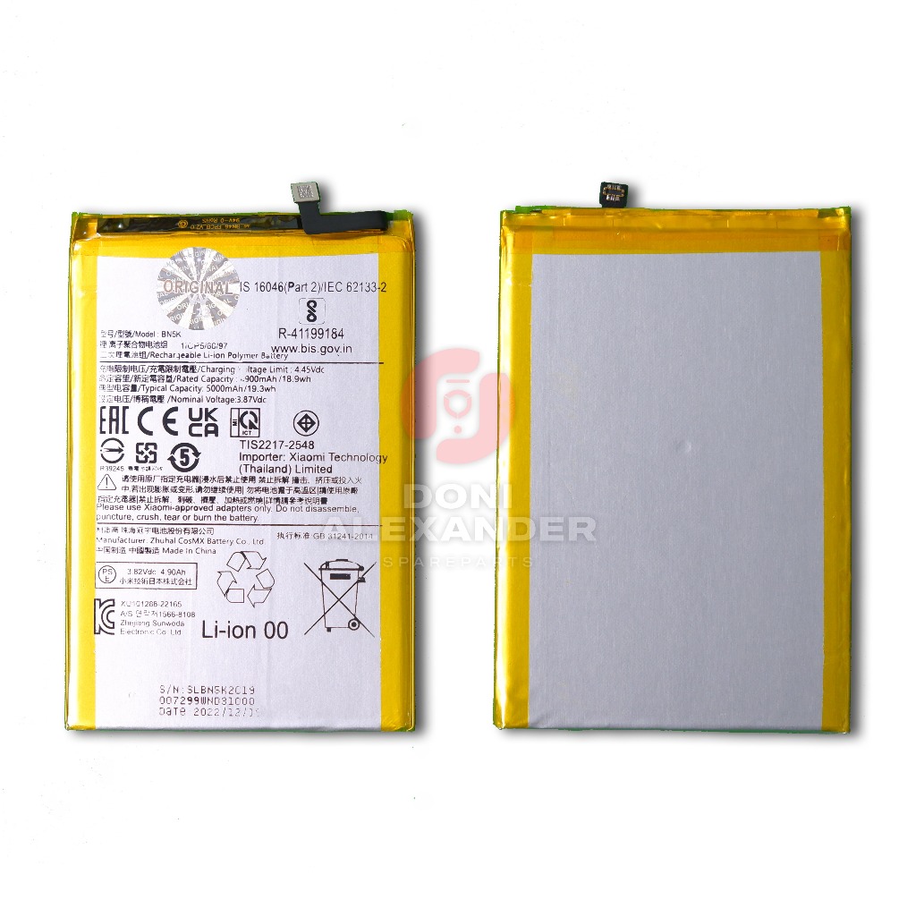Jual BATERAI BATTERY BATRE XIAOMI REDMI 12C BN5K ORIGINAL | Shopee ...