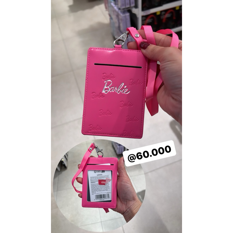 Jual ID Card Holder Barbie Miniso X Barbie | Lanyard Id Card Barbie ...