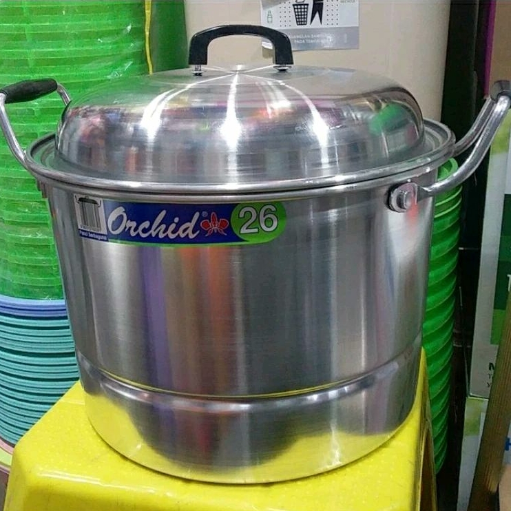 Jual panci dandang 26cm/ pancirebus penanak nasi 26cm orchid/ panci ...