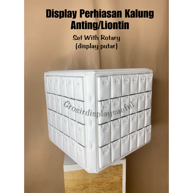 Jual Display Perhiasan Putar/Rotary Display/Display kalung anting ...