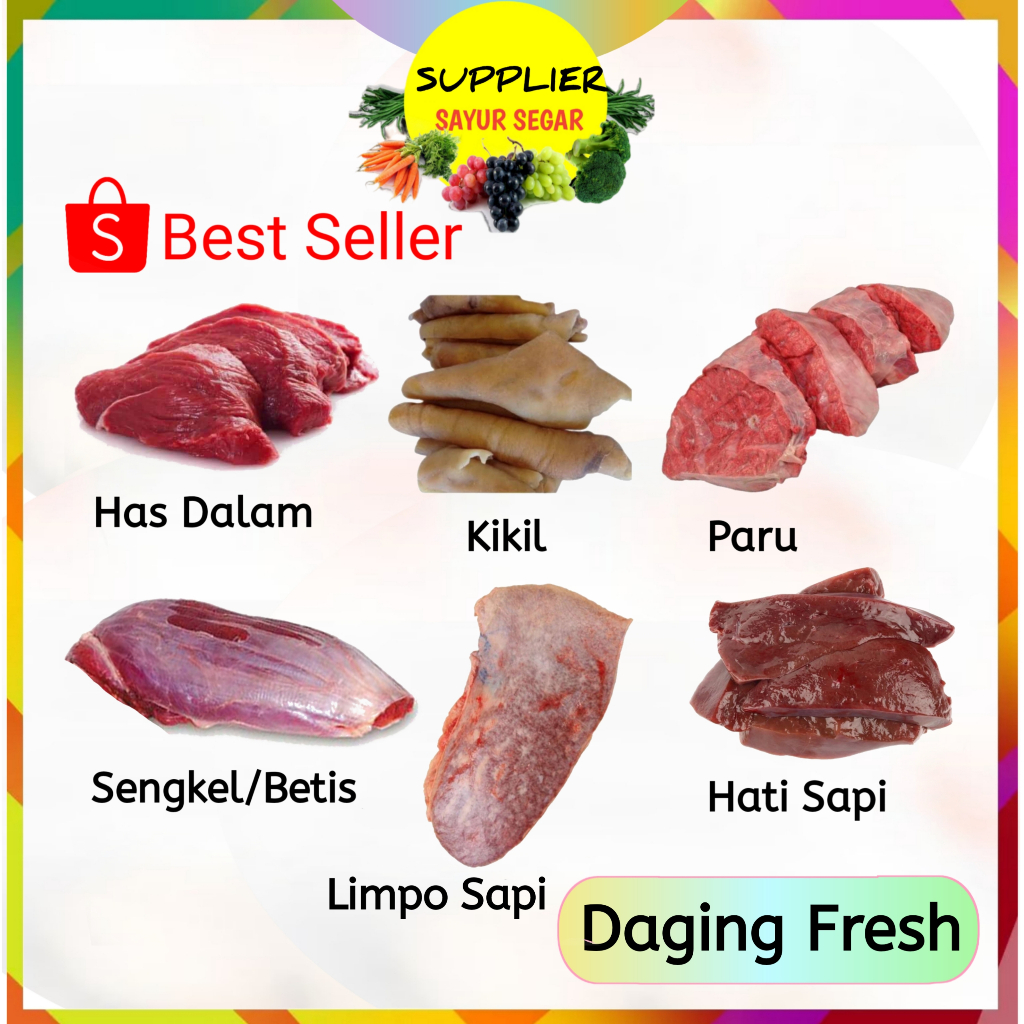 Jual Daging Sop - Limpa Limpo - Hati - Paru - Babat - Lidah - Tulang ...