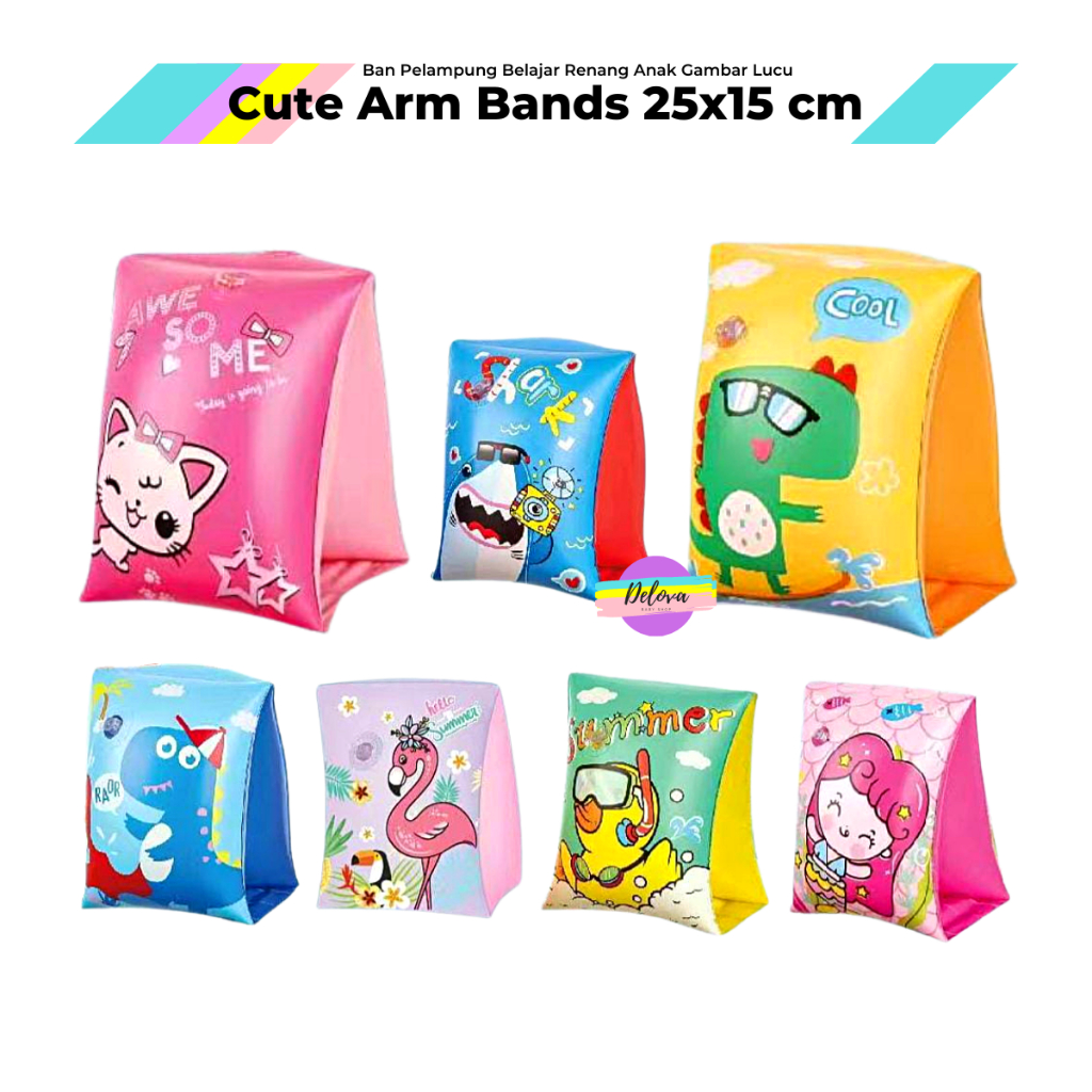 Jual Cute Arm Bands 25 x 15 cm Ban Pelampung Lengan Belajar Renang Anak ...