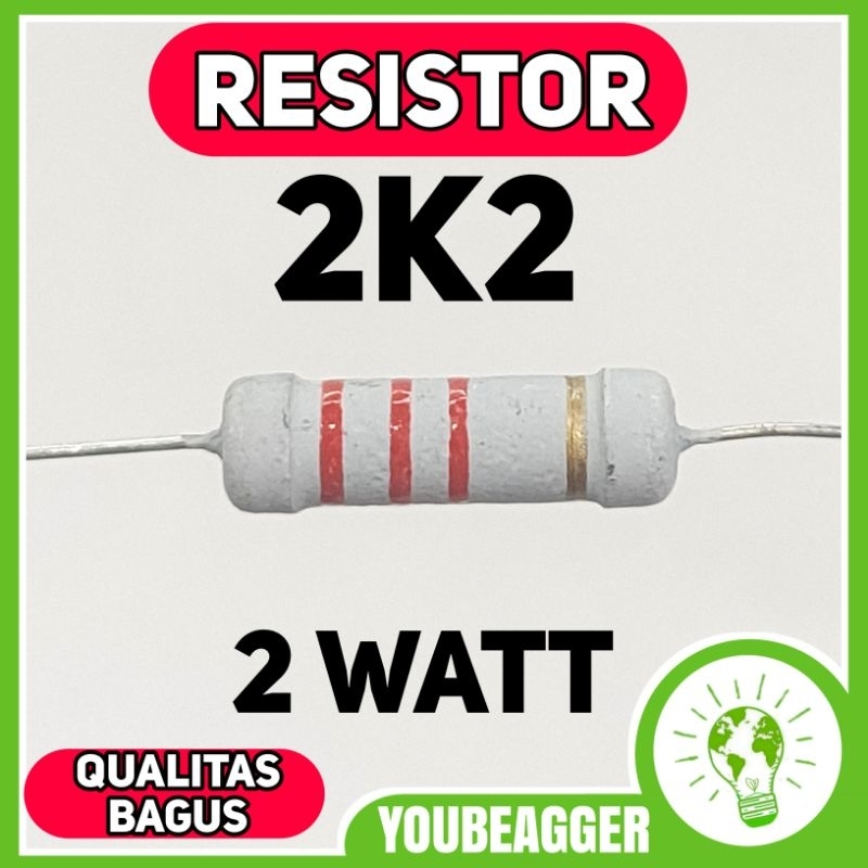 Jual Resistor 2k2 2W | Shopee Indonesia