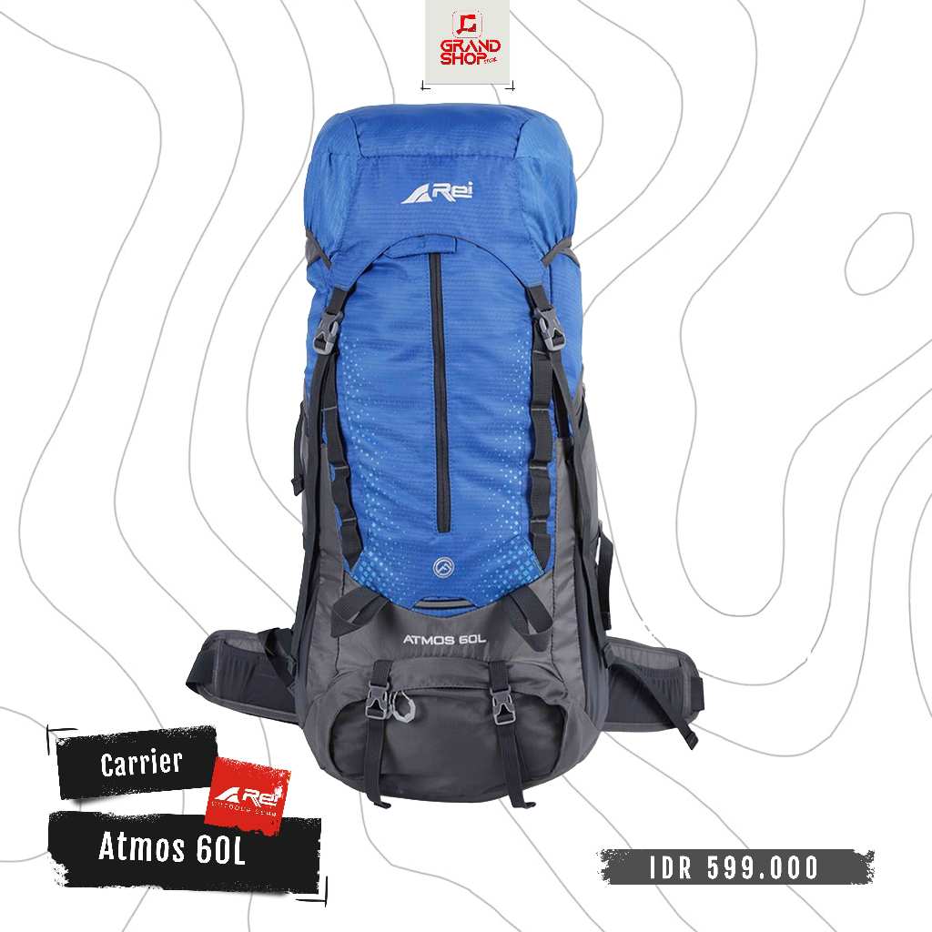 Jual Tas Gunung / Carrier Atmos ADV 60 Liter Arei Outdoorgear | Shopee Indonesia