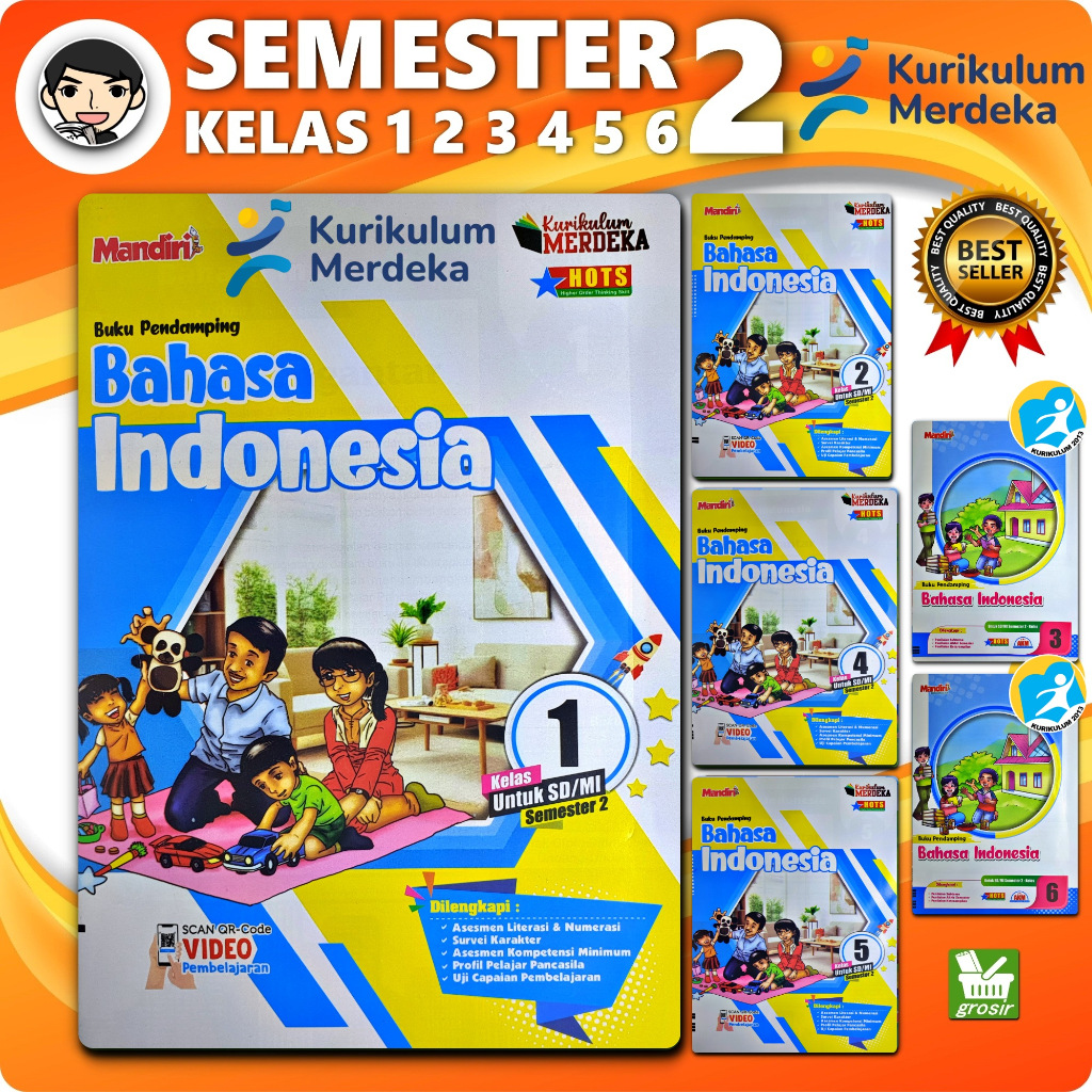 Jual LKS BAHASA INDONESIA KURIKULUM MERDEKA SD/ MI KELAS 1 2 3 4 5 6 SEMESTER 2 | MANDIRI ...